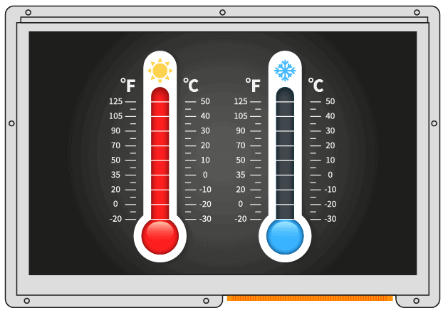 Wide Temperature Display| Extended Temperature LCD Displays
